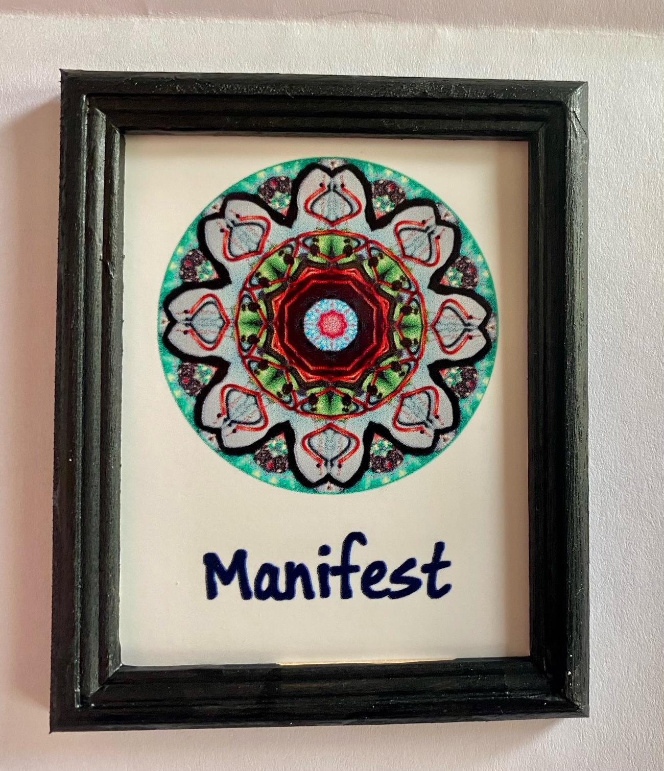 Mini Manifest Mandala Framed Print - Feng Shui Mandalas